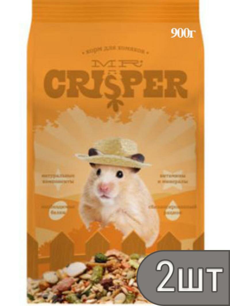 MR.Crisper Набор 2 шт Корм для хомяков, 900г 1.8 кг