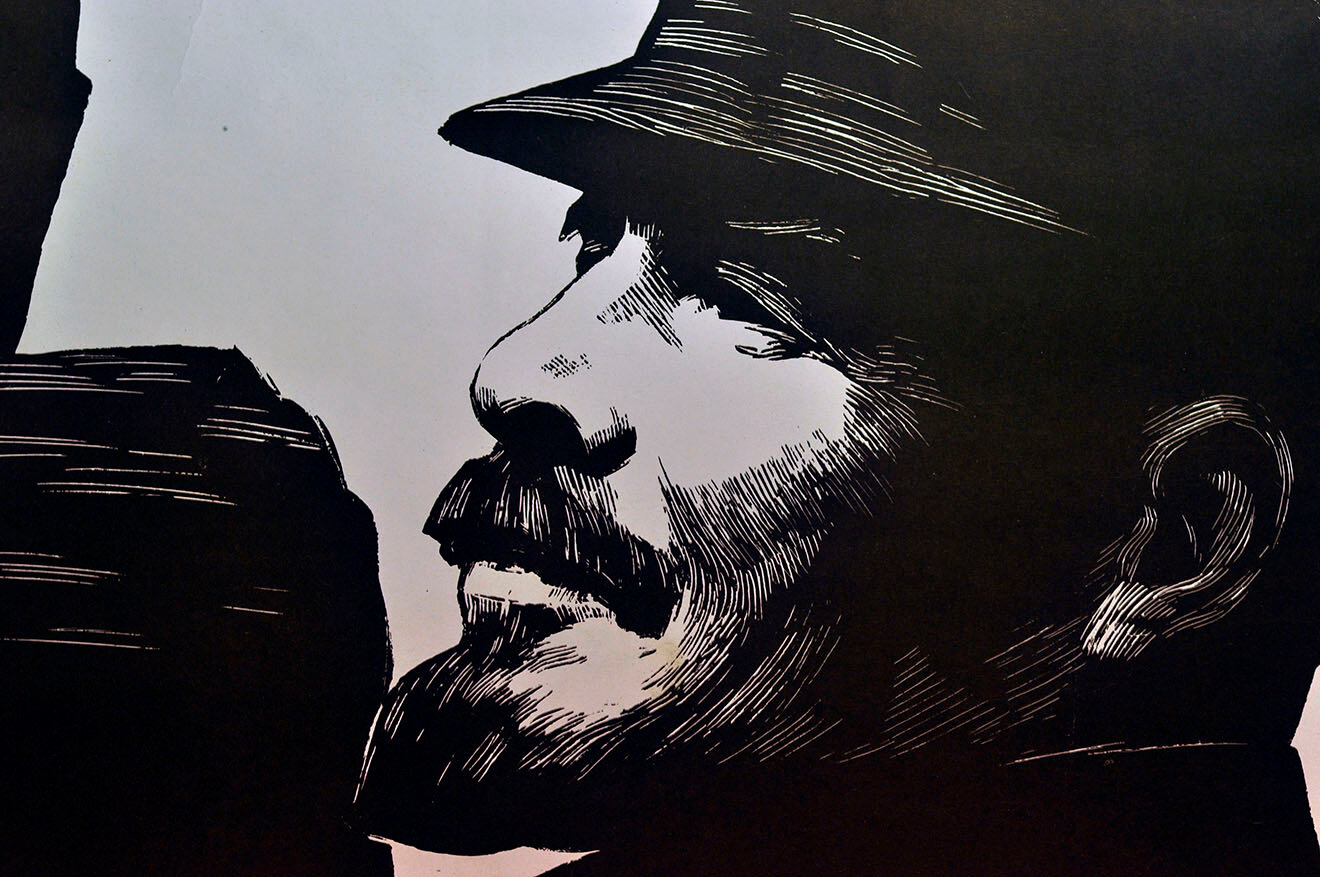 Советские плакаты с вождями Советского союза; Антиквариат 1965 г; Декор настенный винтажный 99/59 см.