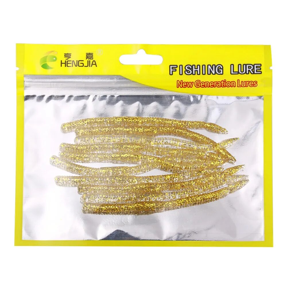 10 шт. силиконовые приманки HENGJIA 10 см, 1.8 г, цвет 002