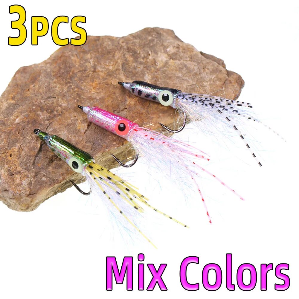 Искусственные приманки ICERIO кальмар 3шт. 3PCS Mix Colors