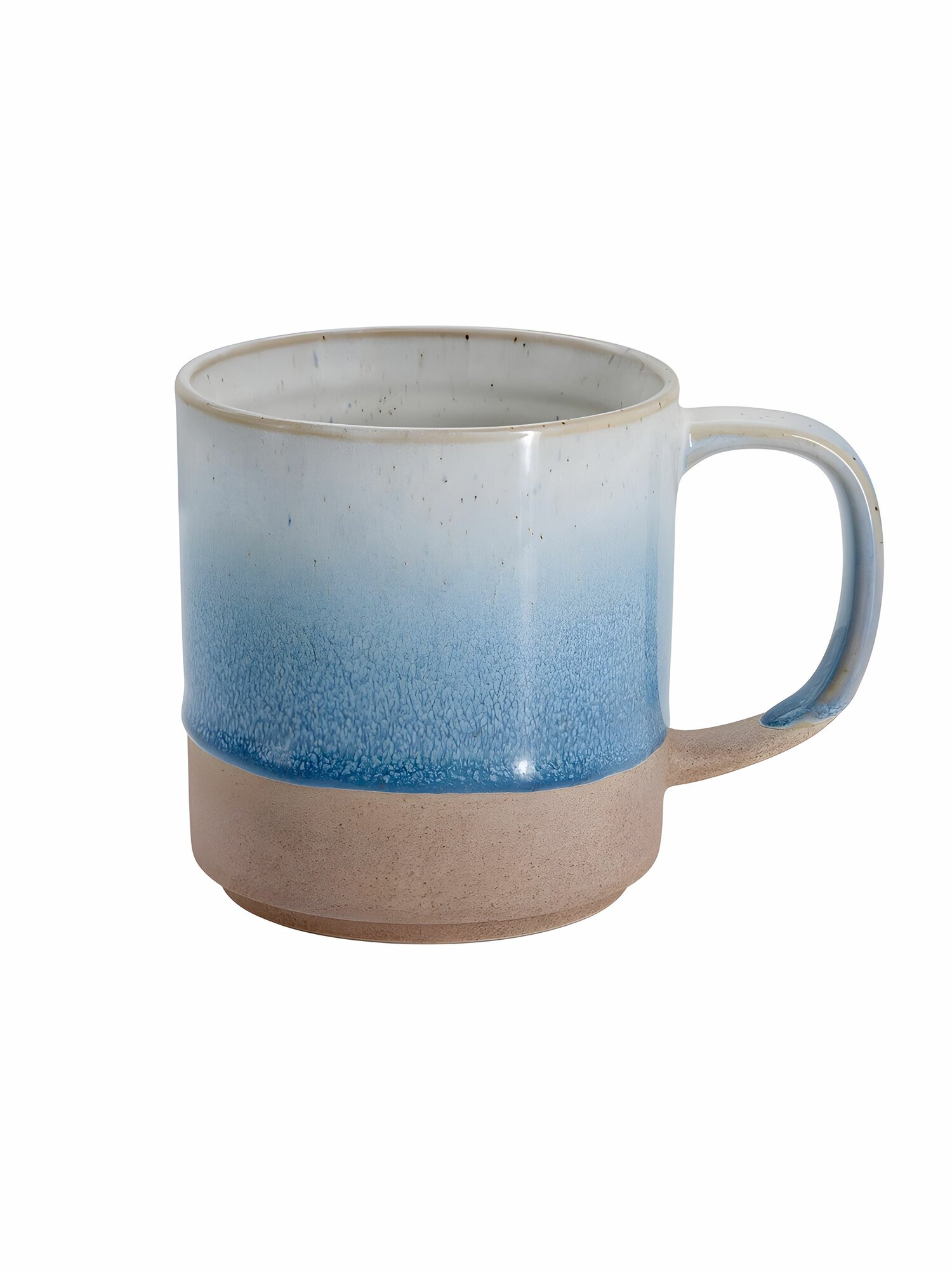 Кружка для чая и кофе 370 мл керамика, чашка голубая Home & Style Azurro