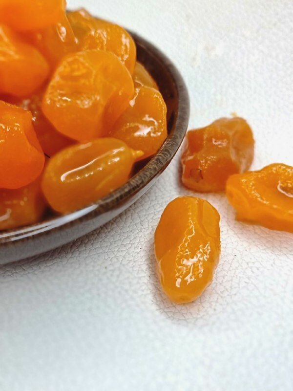 Кумкват сушеный оранжевый мандаринный в сиропе