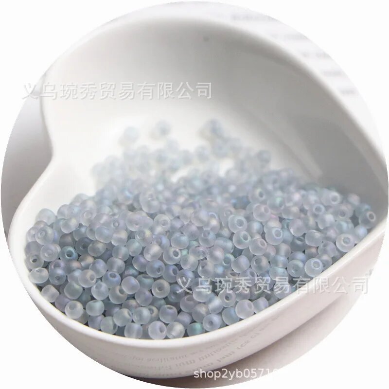 Матовые микроцветные стеклянные рисовые бусины 3/4 мм, 10 г Синий, 3mm 10g 300pcs, M180