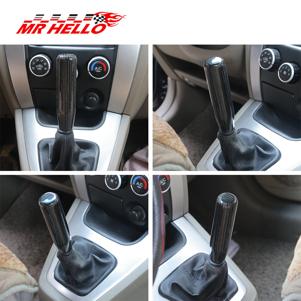 Аксессуары для модификации автомобилей, ручка переключения передач из углеродного волокна 18 см, удлиненная ручка переключения передач 13 см