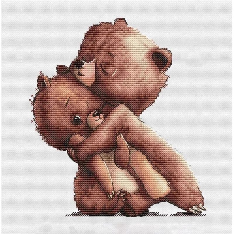 XIUSPRING Набор для вышивки крестом "Картина", 100% хлопок ZZ8600-B, 18ct white