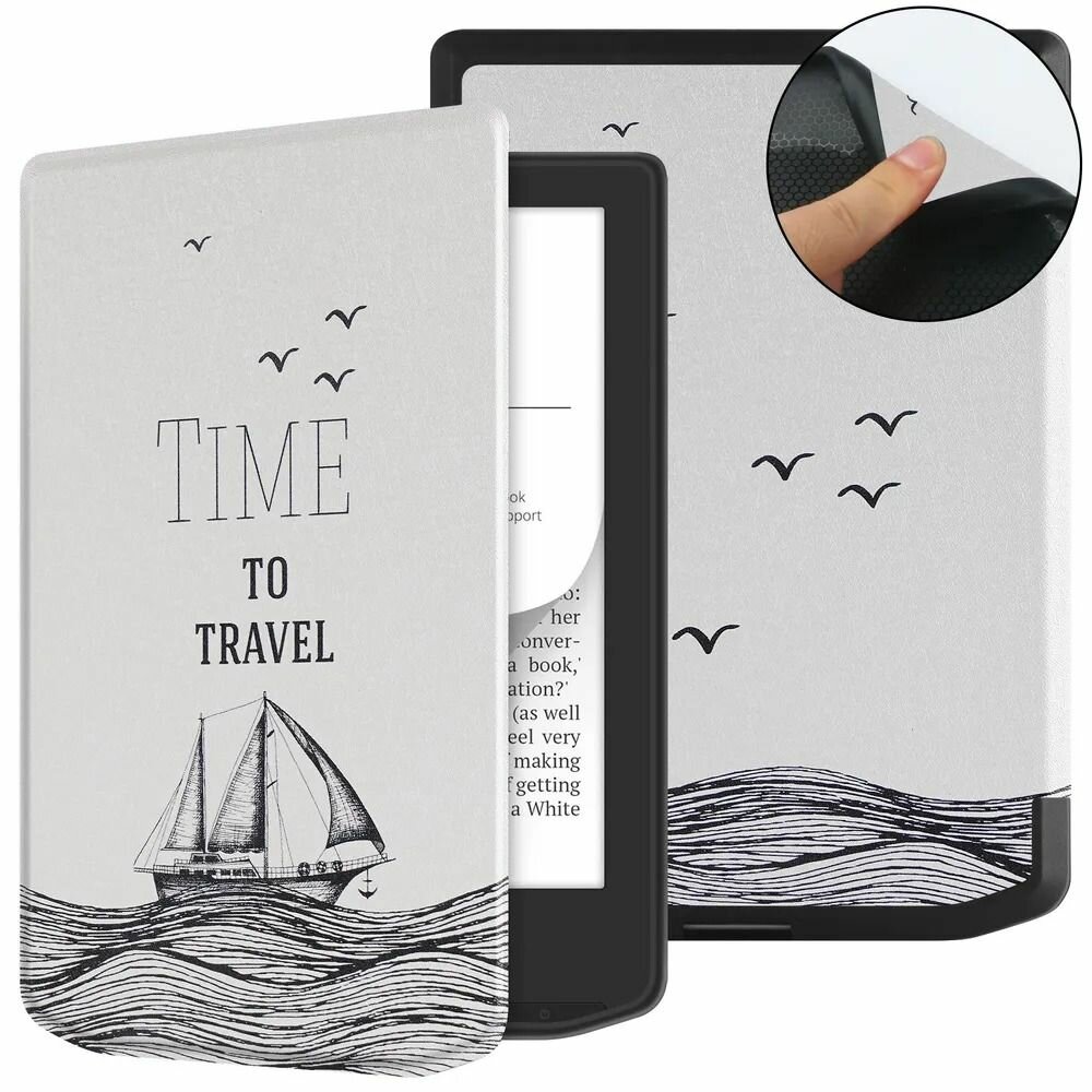 Мягкий чехол для Pocketbook 629 Verse/ 634 Verse Pro, Sailboat