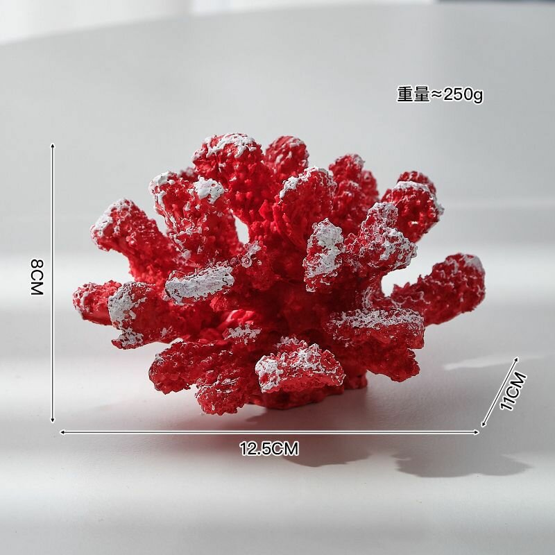 Стеклянные украшения для аквариума, разноцветные кораллы из смолы для оформления аквариума.