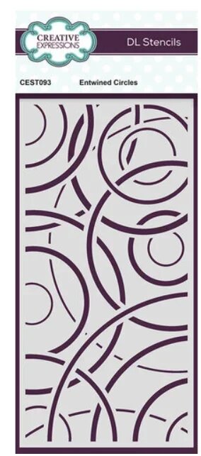 Трафарет Entwined Circles, Creative Expressions, zx10874-stencil
