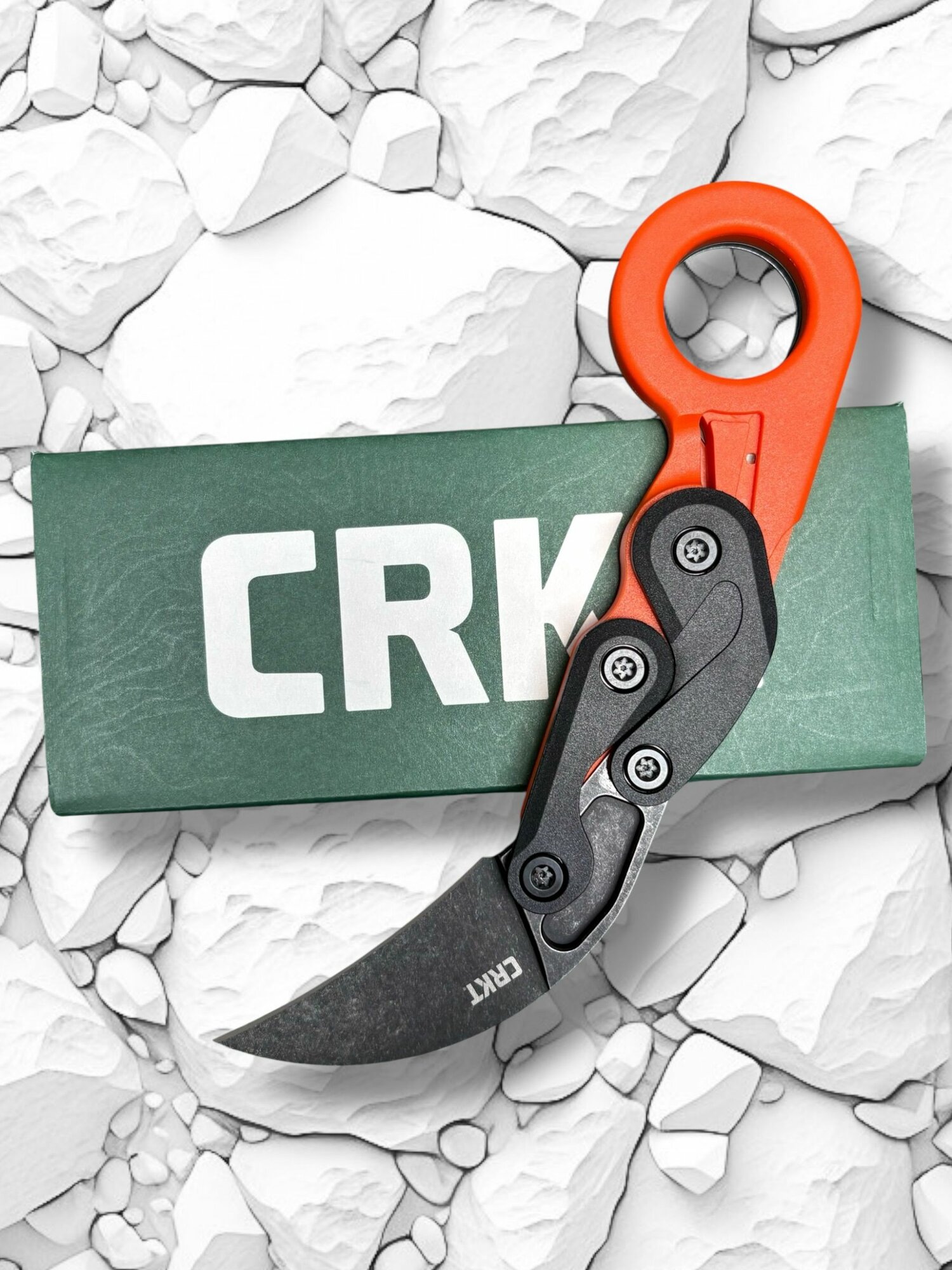 Складной нож - керамбит CRKT Provoke Grivory Black / Orange, 4041O