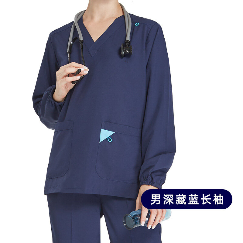 Быстросохнущие эластичные хирургические костюмы, женские хирургические униформы, мужские хирургические униформы с длинными и короткими рукавами, летние хирургические костюмы.