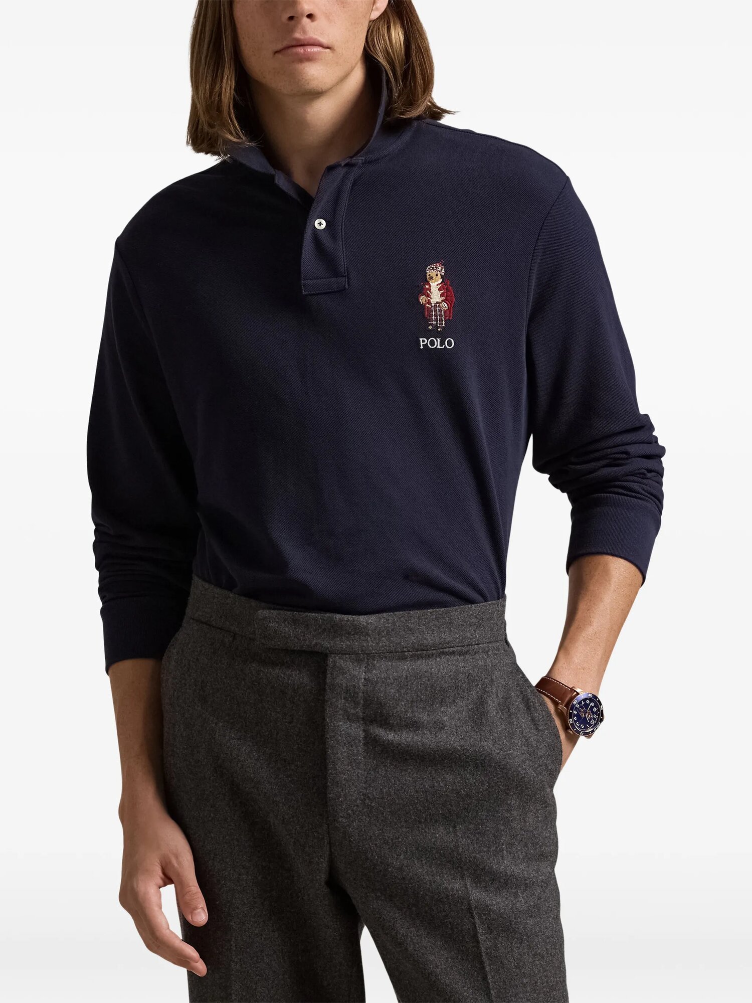 Поло Polo Ralph Lauren, размер 2XL, cиний — фото 1