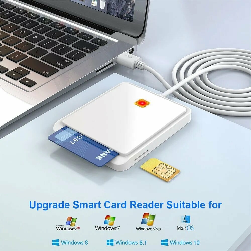 Умный считыватель смарт-карт и SIM-карт CR317 с интерфейсом USB 2.0