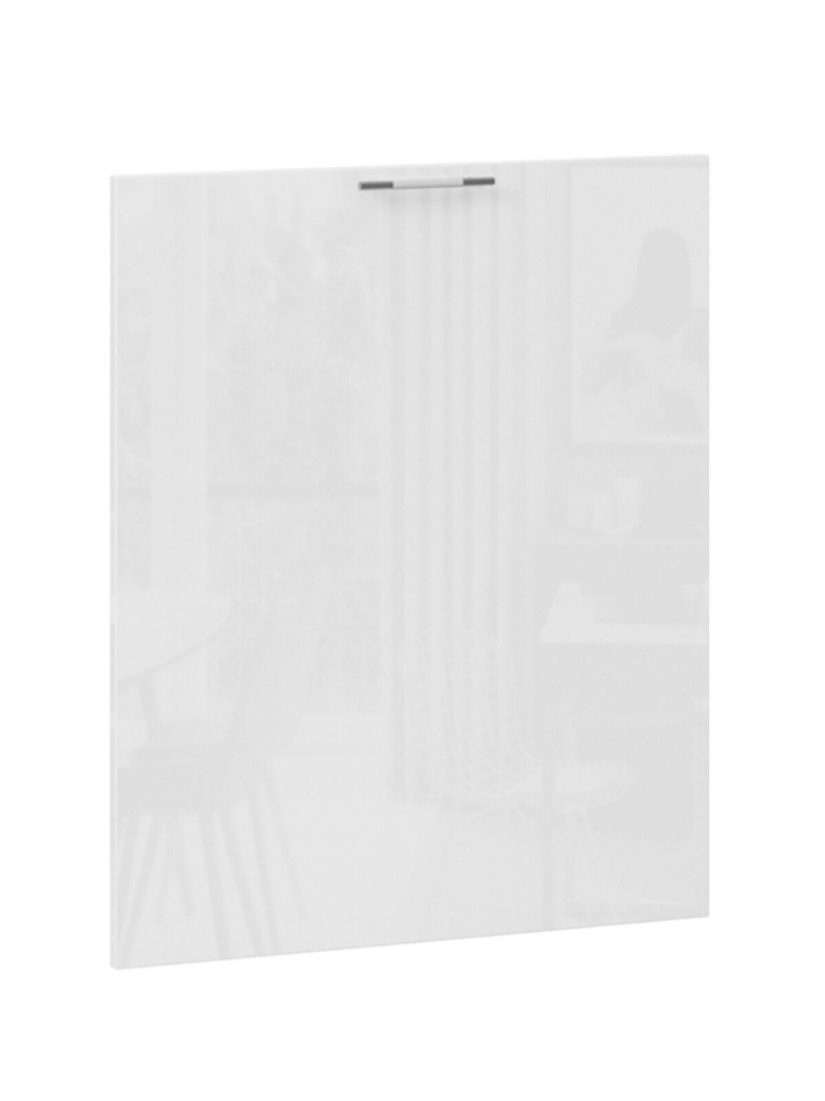 Фасад для посудомоечной машины 600 мм Ф-105 белый глянец (Ксения) Huge Mebel. Ширина 2600. Кухонные фасады