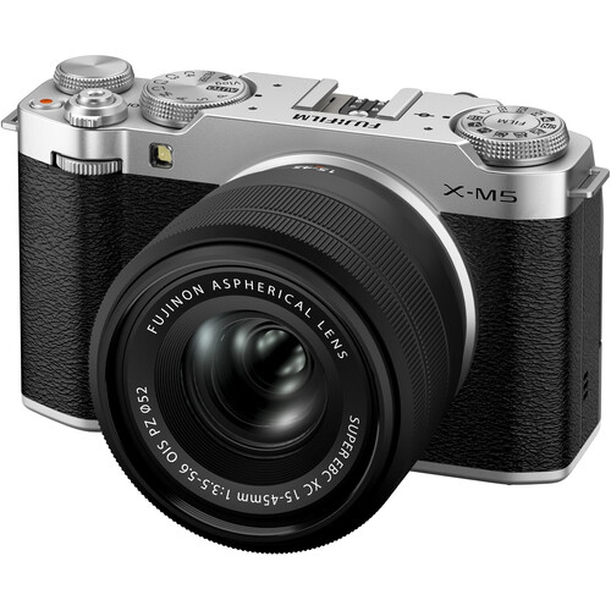 Фотоаппарат FUJIFILM X-M5 + XC 15-45mm OIS PZ Silver, APS-C X-Trans CMOS
