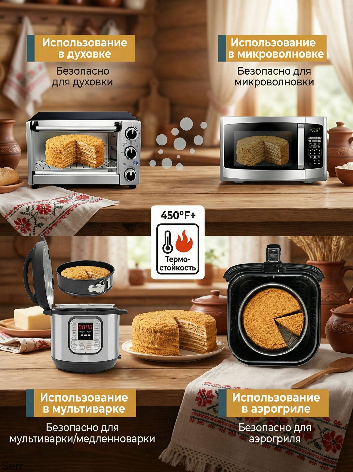 Форма для выпечки, для тортов (набор для выпекания)