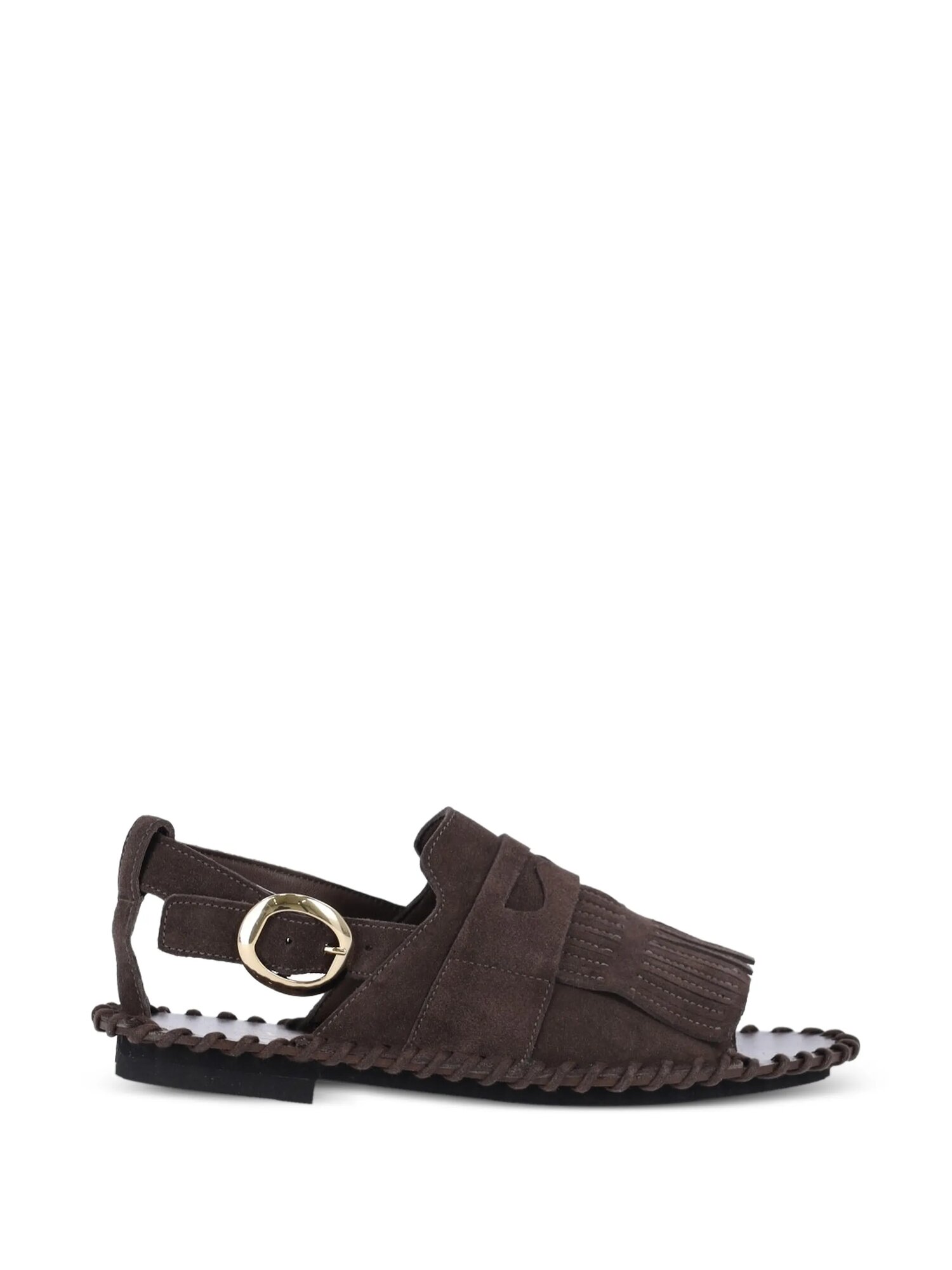Босоножки Fringe-detail buckled sandals