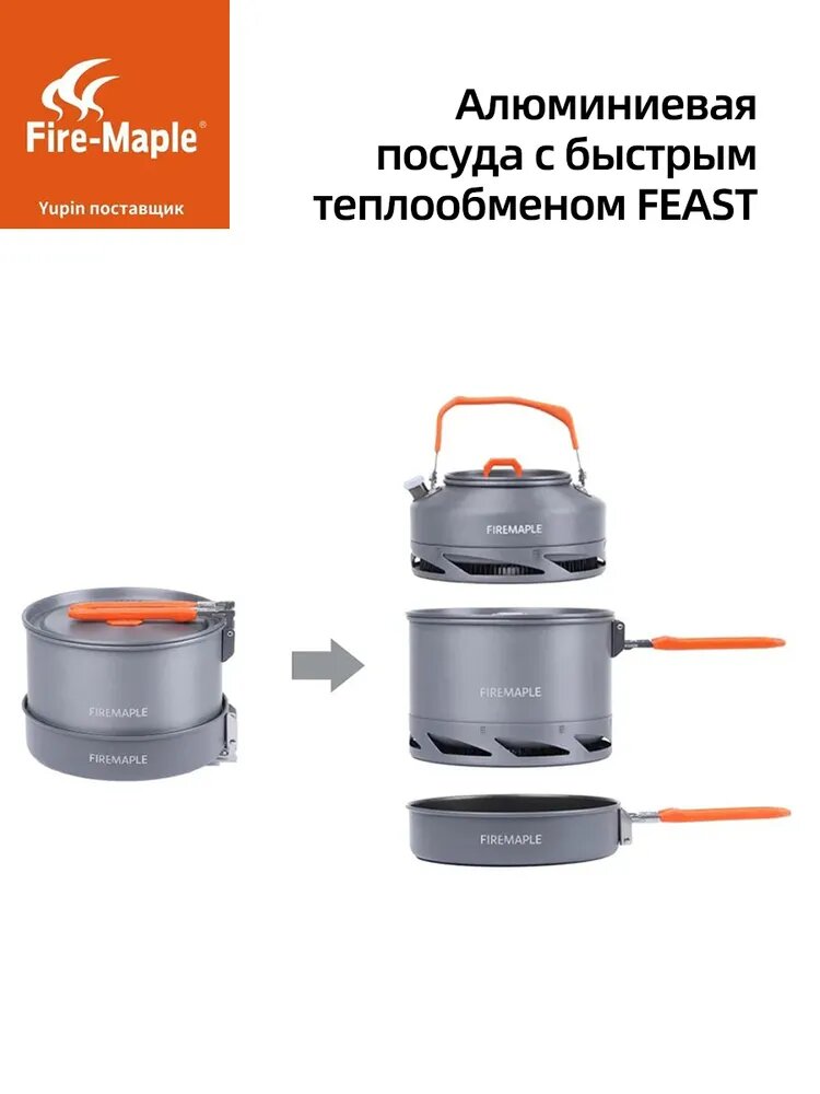 Fire Maple Кемпинговая посуда теплообменник горшок k2+xt1+сковороды
