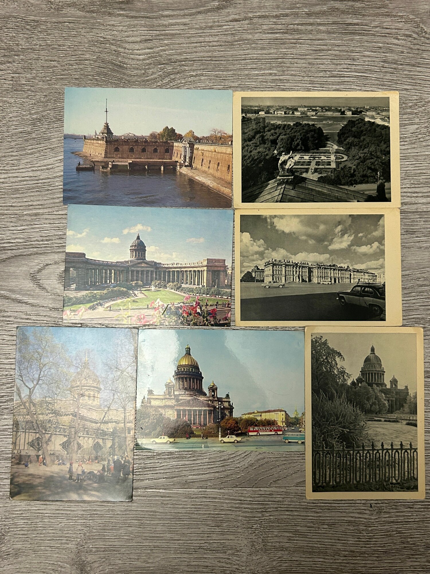 Набор винтажных открыток Памятники архитектуры Ленинграда, 1979 г. 7 шт
