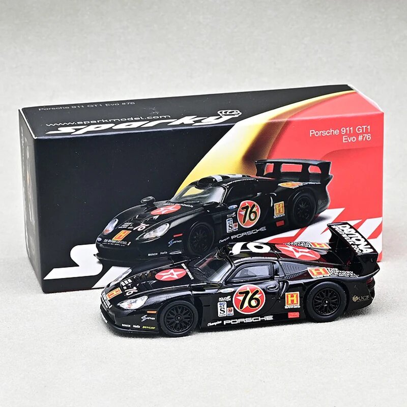 Миниатюрная модель Porsche 911 GT1 EVO Bburago 1:64