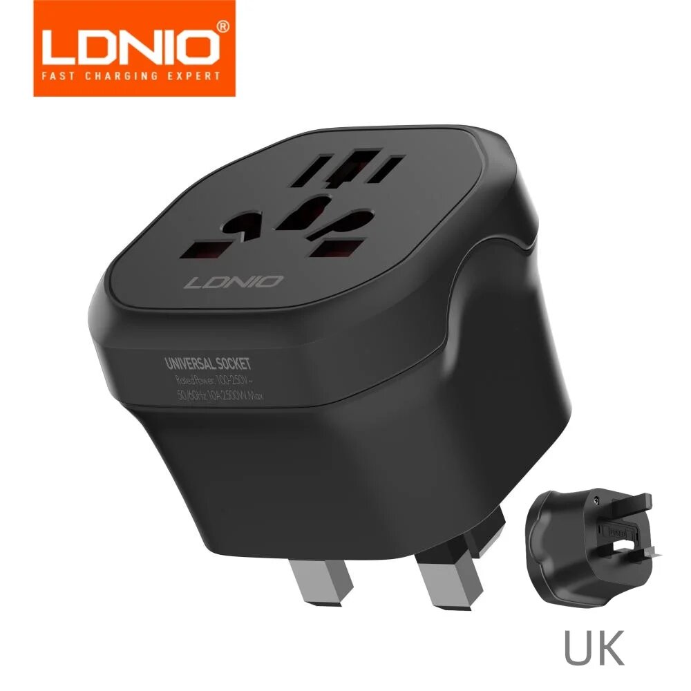 LDNIO адаптер UK для путешествий, 2500W