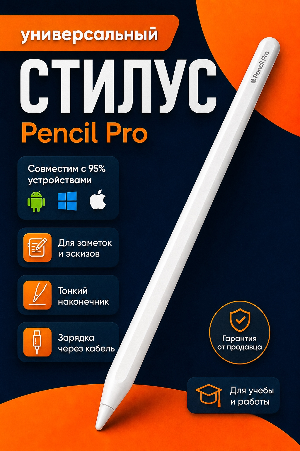 Стилус Pencil Pro. Совместимость iPad mini iPad Air iPad Pro