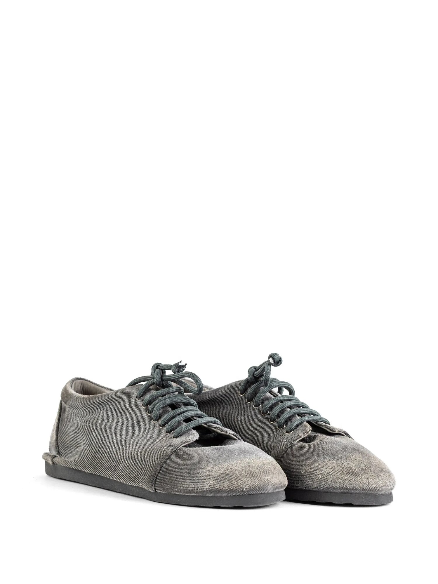 Туфли Marsell Faded-effect denim derby shoes, размер 37 — фото 1