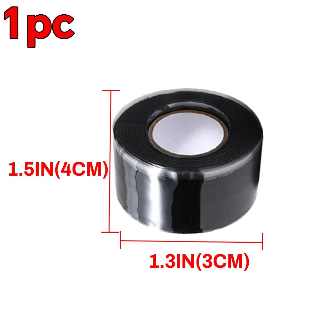 SCESSPACK Силиконовая Лента для Ремонта Труб 15м black 25mmx15m