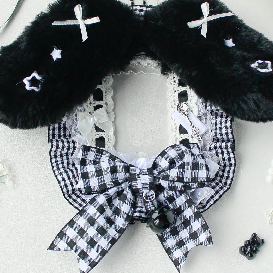 Аниме ID карта дисплей сумка орнамент брелок 3 дюйма Фотокарта Toploader кружевной bunny black