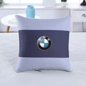 Подушка для сиденья автомобиля BMW и одеяло - Складная 40x40 см, Раскладная 110x150 см для комфорта в дороге