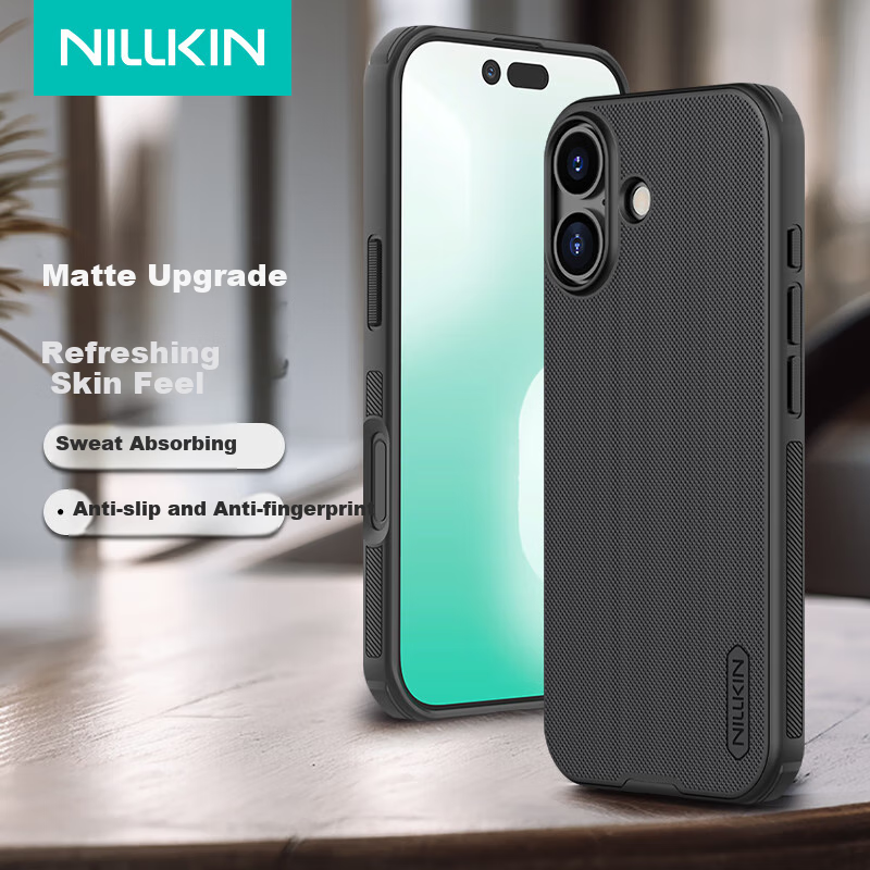 NILLKIN iPhone 17 Полная защита матовая антипробуксовочная ударопрочная чехол с защитой от отпечатков пальцев узкий