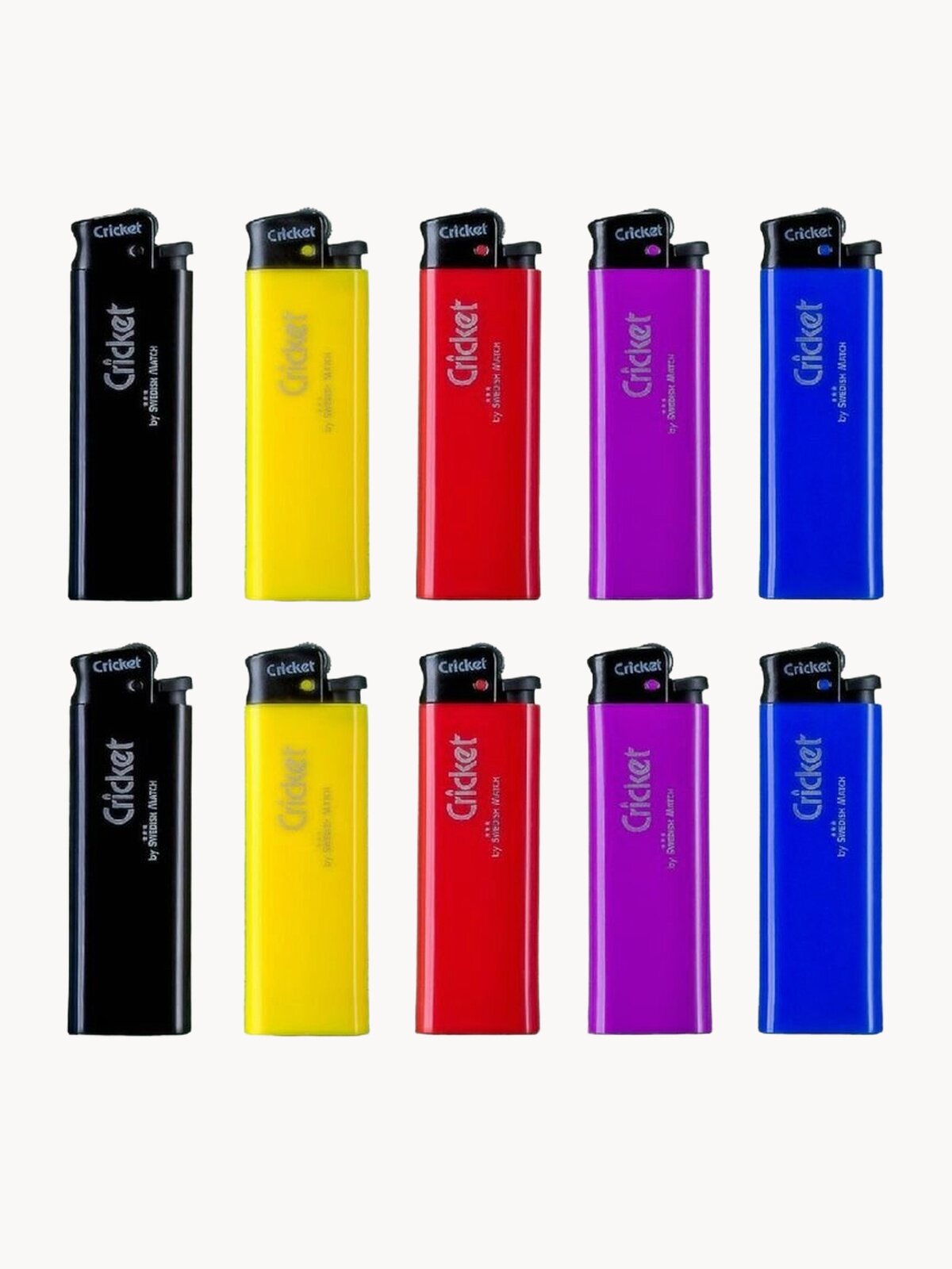 Зажигалка газовая, кремниевая ED 1 (Крикет) New Standart набор (10шт)