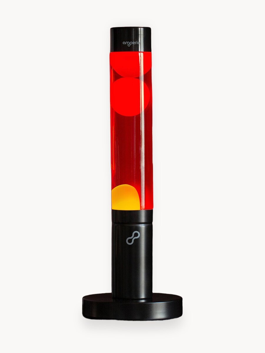 Лава лампа Amperia Slim Желтая/красная (39 см)
