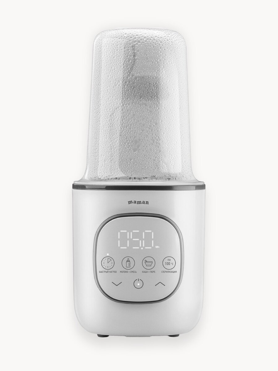 Электронный подогреватель Maman RB-10, функция стерилизации, дисплей с сенсорными кнопками, автоподдержание температуры