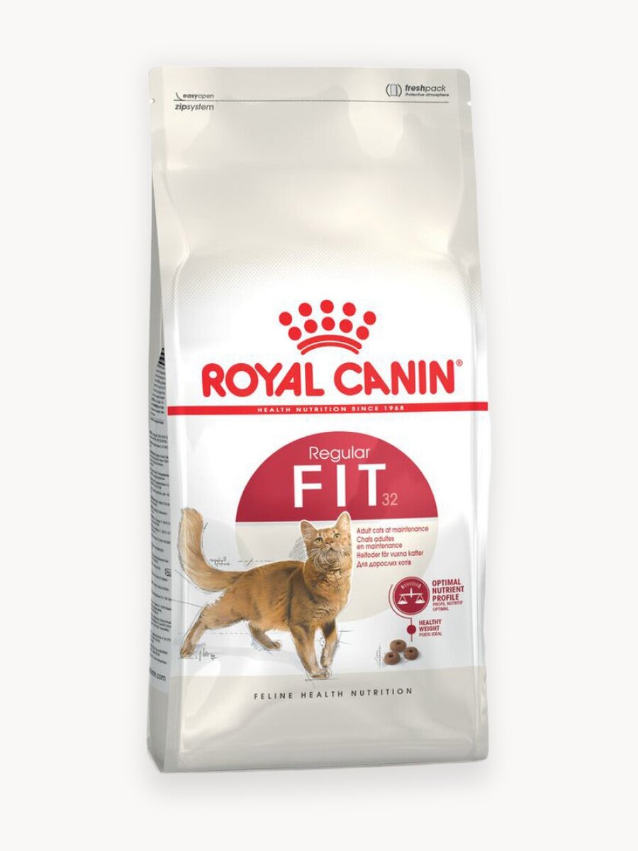 Сухой корм для умеренно активных кошек Royal Canin Fit 32, 2 кг