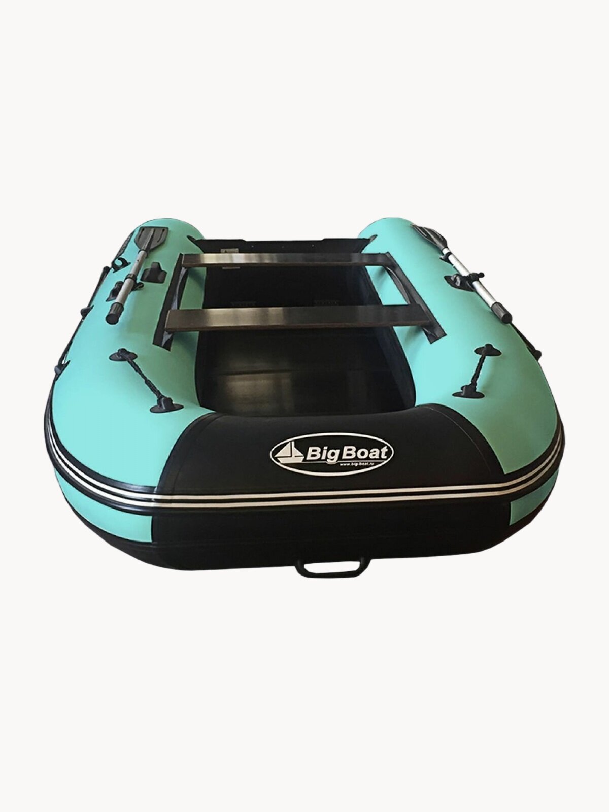 Надувная, под мотор, килевая лодка из ПВХ для рыбалки Bering (Беринг) 380К пол-книжка