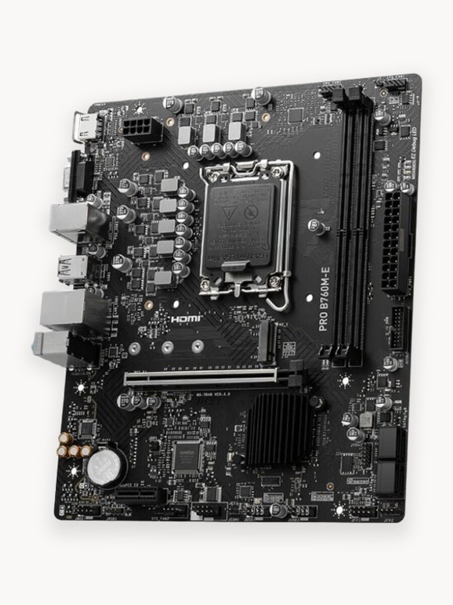 Материнская плата Msi PRO B760M-E (LGA1700, mATX)