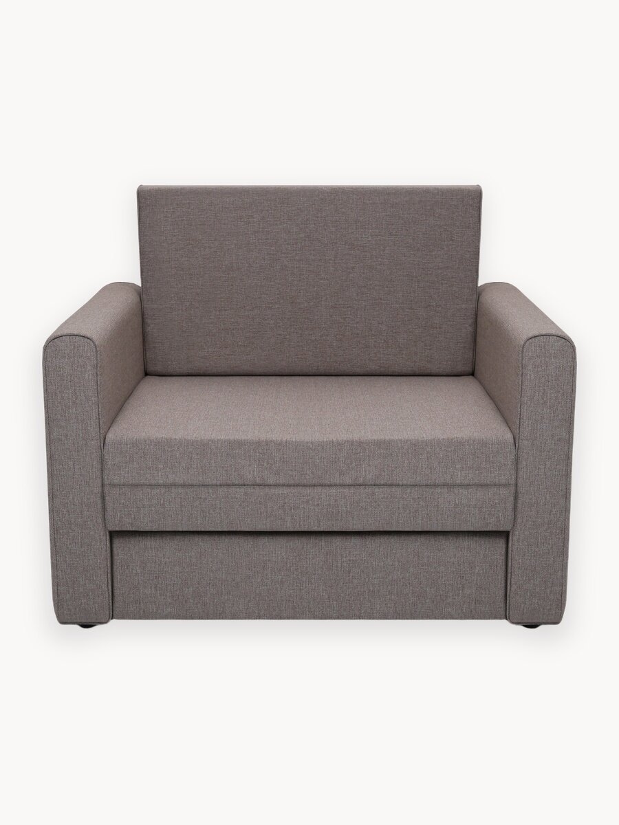 Кресло-кровать MT24 Виллио, ортопедический, выкатной механизм, спальное место 195x84 см, бежевый, рогожка