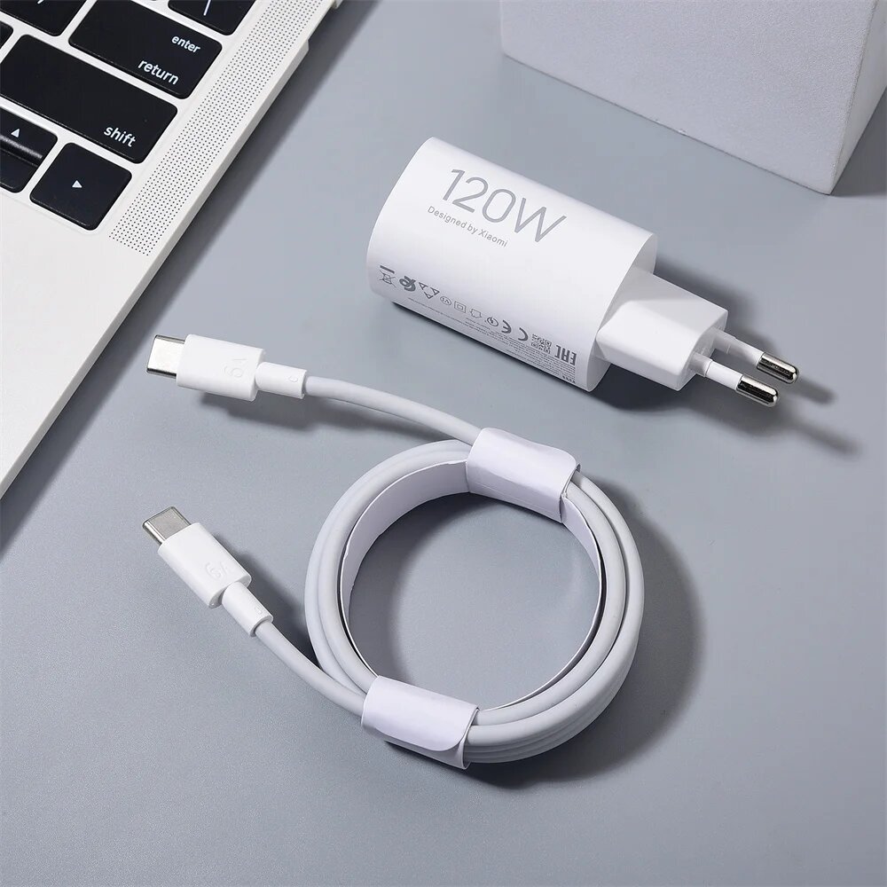 Xiaomi 120W GaN зарядное устройство EU с 2M кабелем