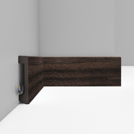 Плинтус Напольный Decomaster D235-438 ШК/20 В80хШ17Д2400 мм / Декомастер.