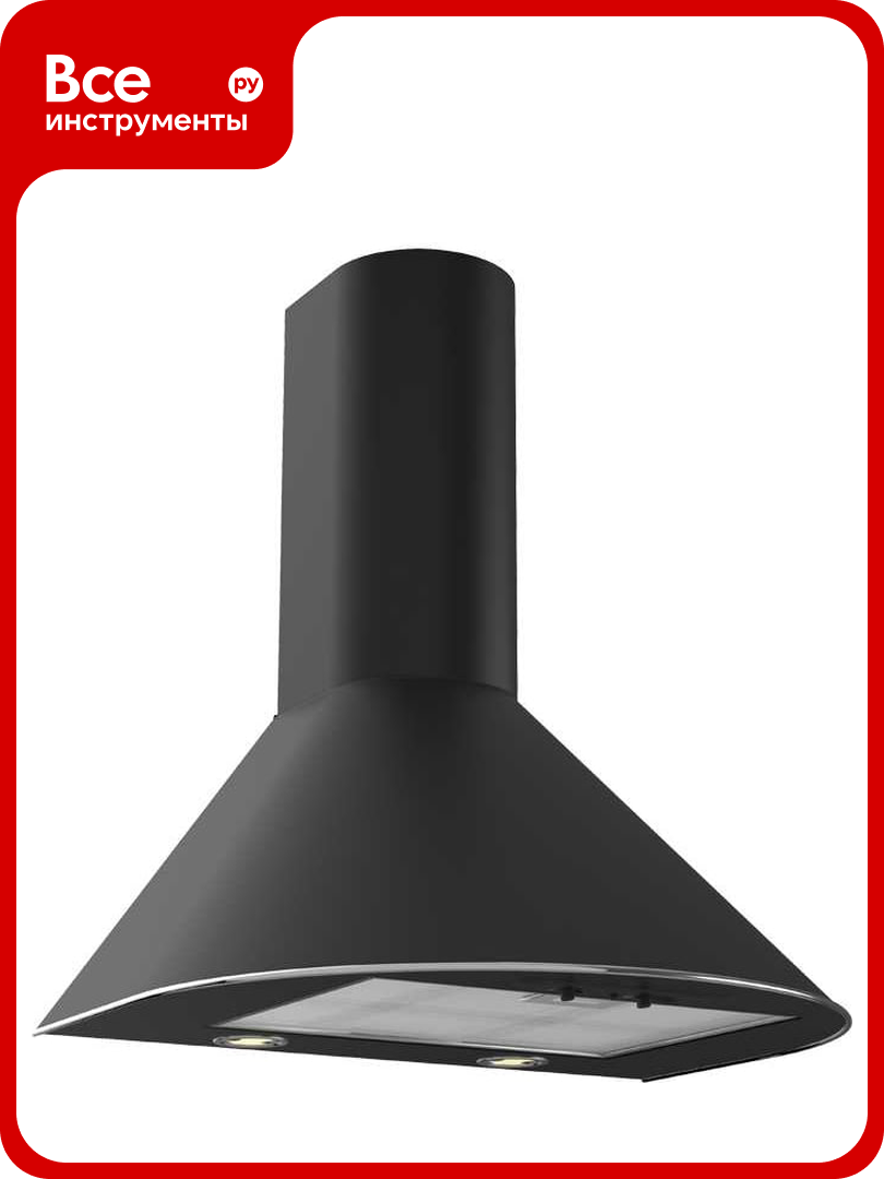 Кухонная вытяжка ELIKOR Эпсилон 60П-430-П3Л_черный/срб. 841080, для любого интерьера кухни