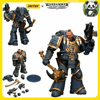Фигурки героев JOYTOY x Warhammer 40,000 1/18 Space Wolves Grey Slayer Pack Grey Slayer 2 фигурки героев подвижные игрушки