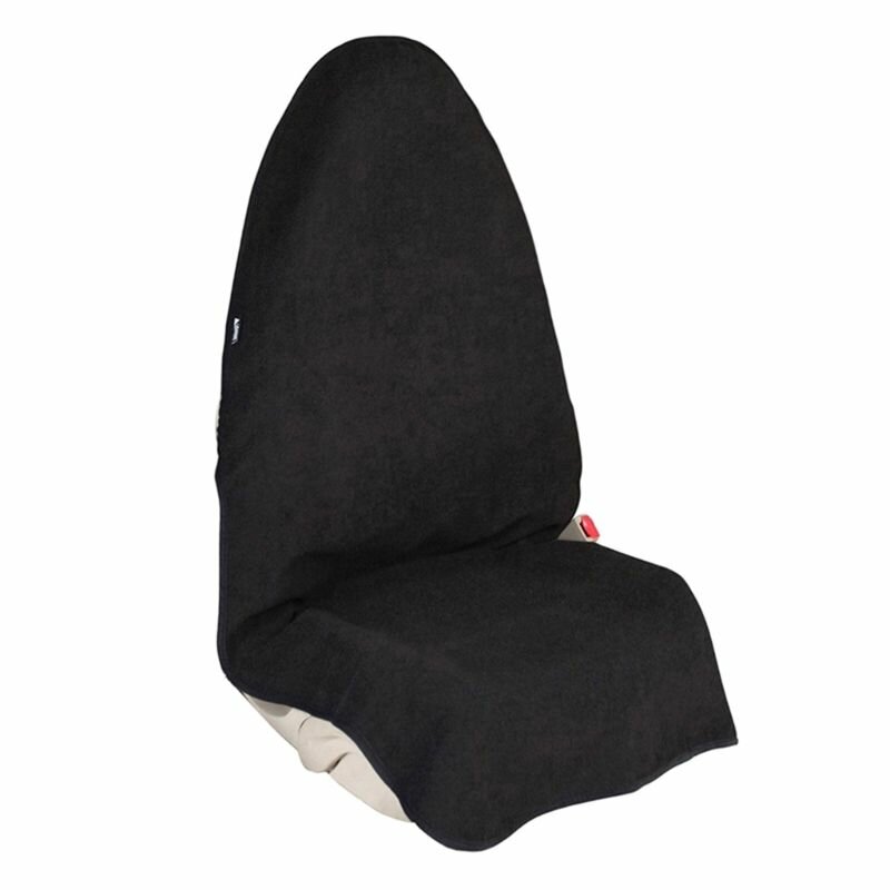 (1 шт.) Универсальный влаговпитывающий чехол-полотенце на автомобильное сиденье для спорта/походов - черный
