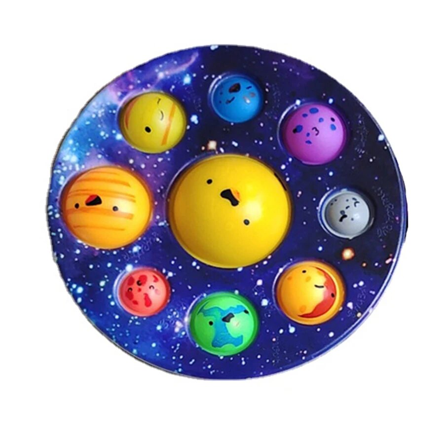 Eight Planets Simple Dimple Pop Fidget Sensory Toy 1PC