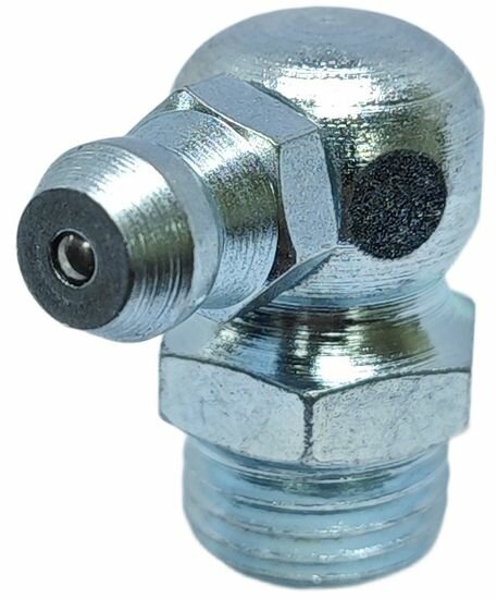 H3 M10x1 (2.2 90 Ц6) уп-ка 10 шт. Пресс-масленка (тавотница) оцинк. сталь, DIN71412 / ГОСТ19853-74 MasloSmenka 010304-10