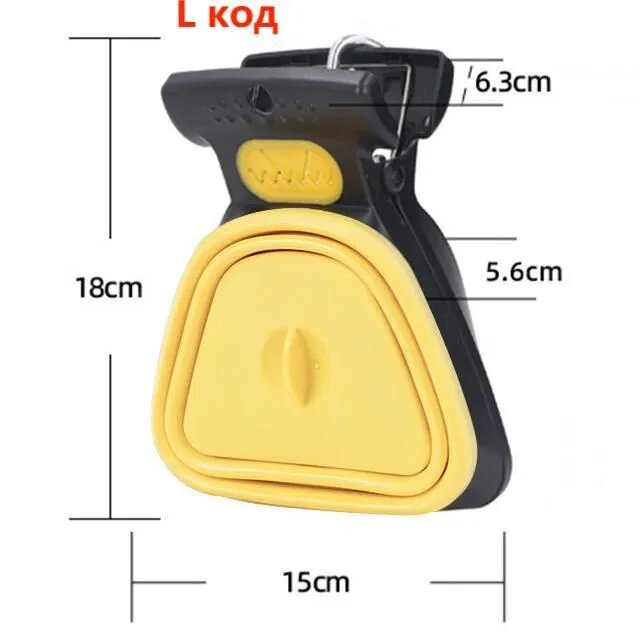 Приспособление для уборки собачьих экскрементов, лопатка для уборки собак на улице-L