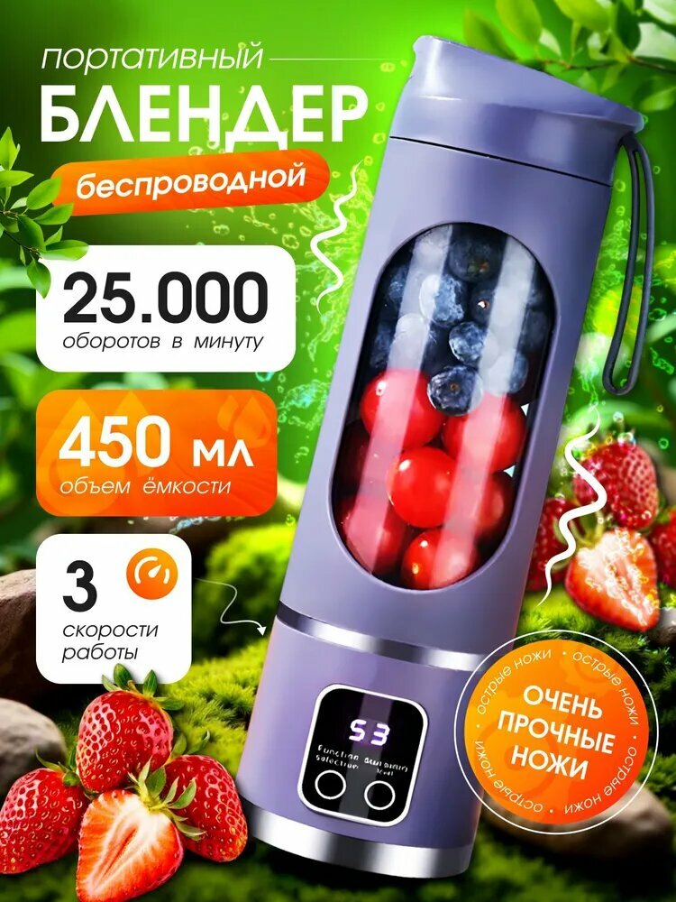 Портативный блендер, блендер портативный для смузи