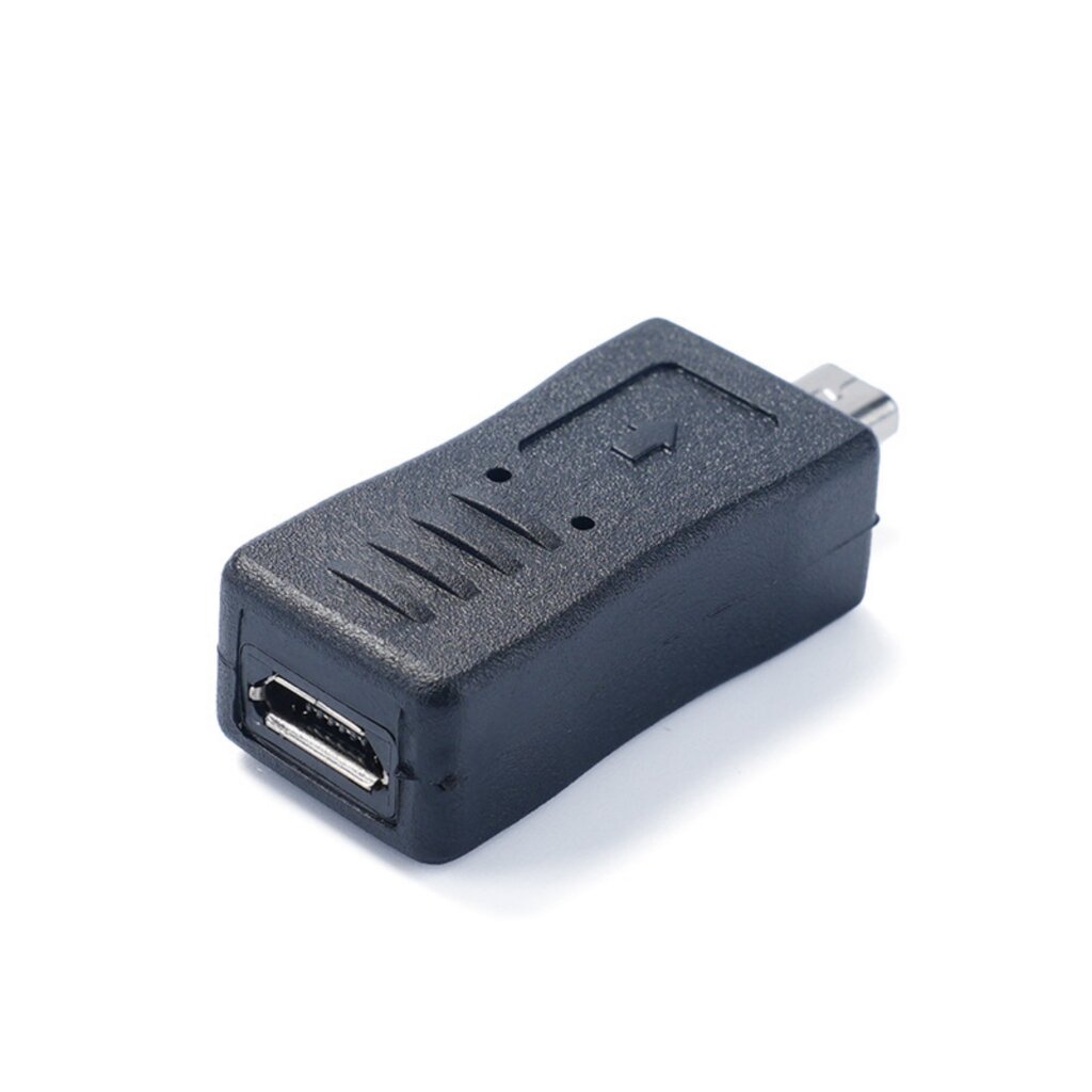 USB 5Pin to Mini B 8Pin Adapter Female to Mini 8Pin Male Connection Adapter Supports Charge Transfer for Camera