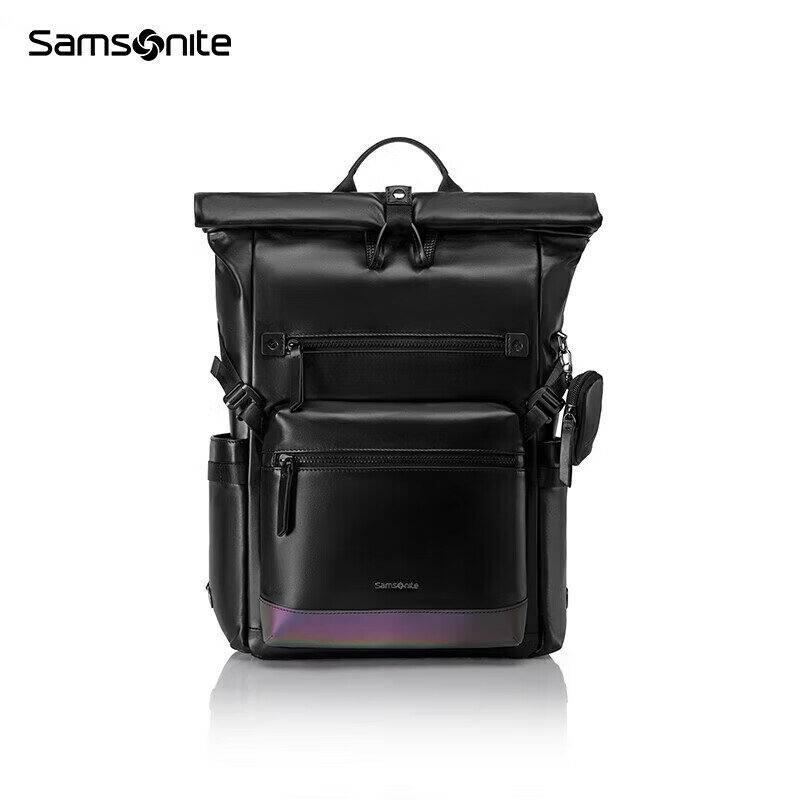 Рюкзак Samsonite, Backpack Laptop Bag Business High-End Cowhide Leather School, школьный, деловой, кожаный, для мужчин