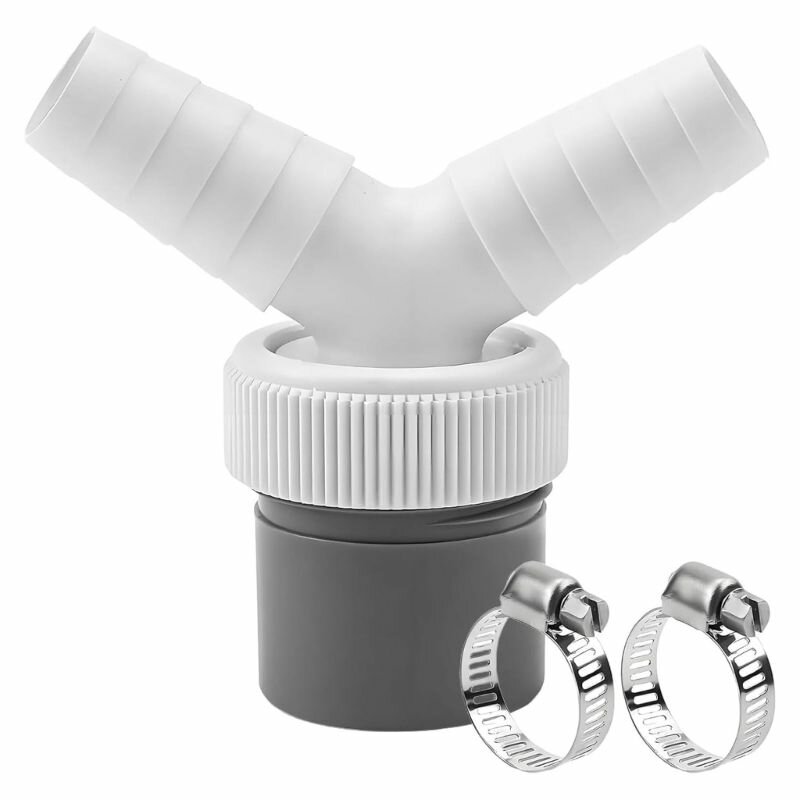 Y-образный адаптер для слива стиральной машины с двойным выходом, подходит для труб 40 мм, для эффективной сантехники