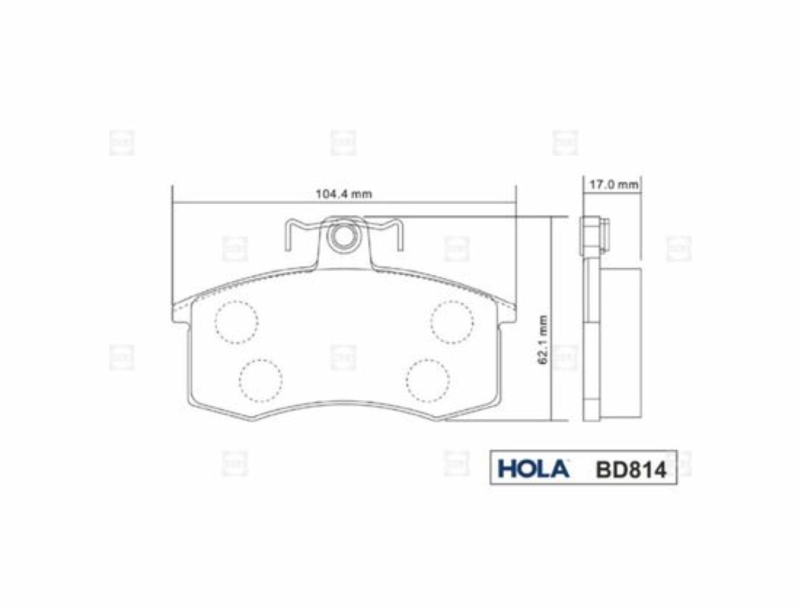 Колодки Тормозные Ваз-2108 - 21099, 2115 Передние К-Т(Hola Bd814)